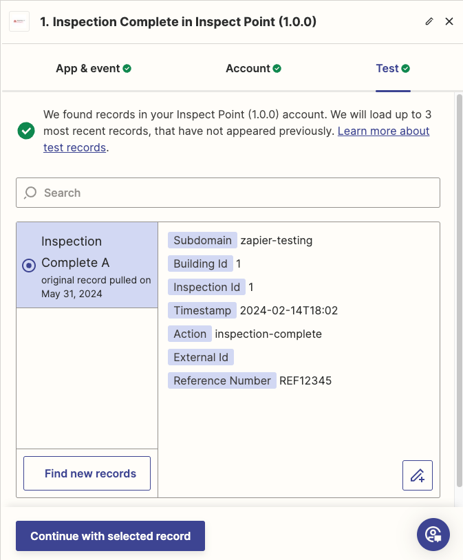 Getting Started with Zapier – Inspect Point Help Desk