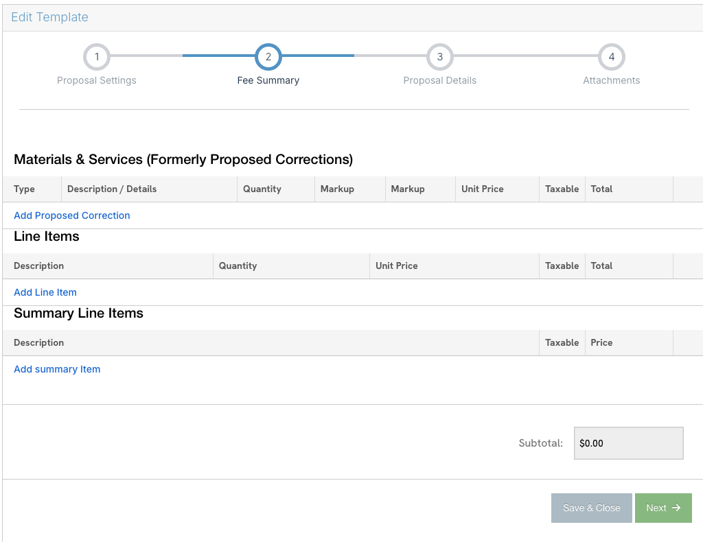 How to Create a New Proposal Template – Inspect Point Help Desk