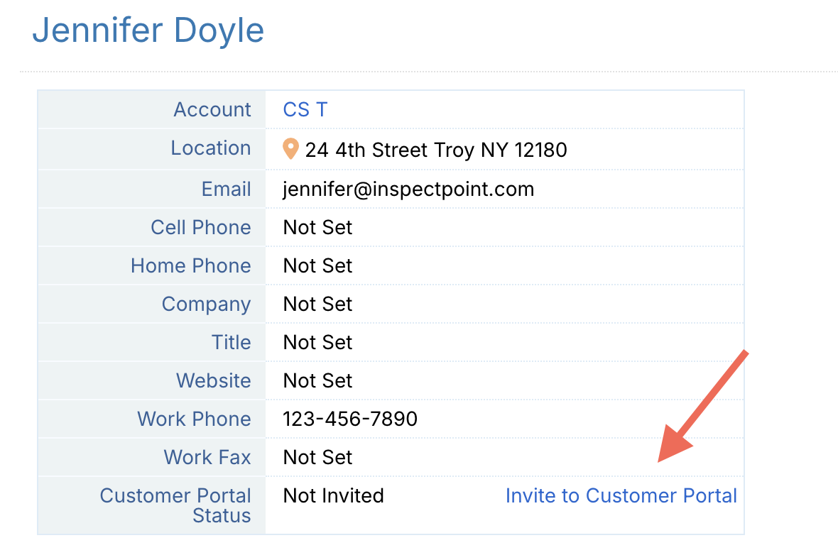 How to Invite Contacts to the Customer Portal – Inspect Point Help Desk