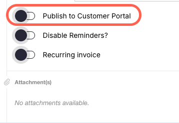 Publishing Invoices to the Customer Portal – Inspect Point Help Desk