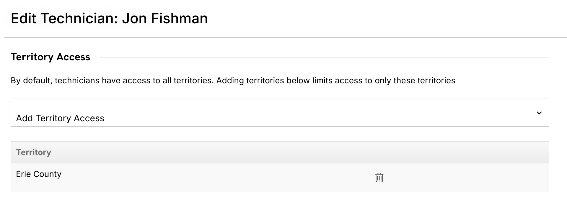 Feature Overview: Territories – Inspect Point Help Desk